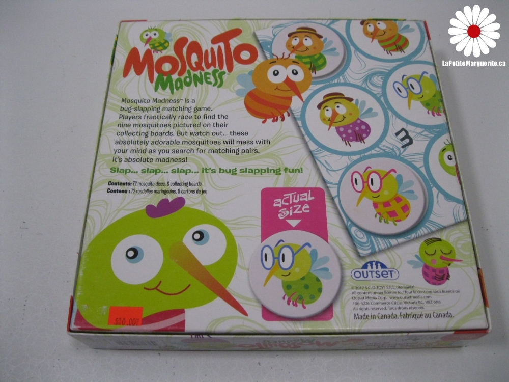 Jeu Mosquito Madness - La Petite Marguerite